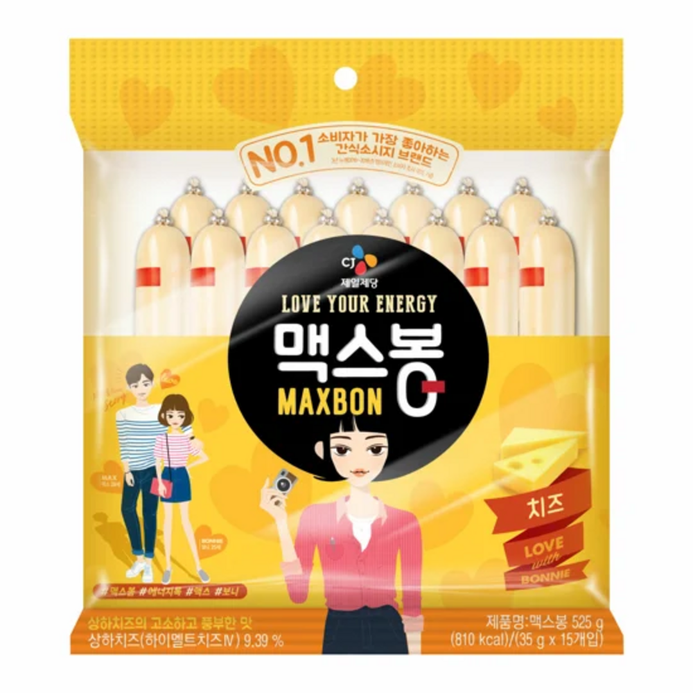 (실온)[CJ제일제당]맥스봉 치즈525g, 525g, 8개 - 소시지 | 쿠팡