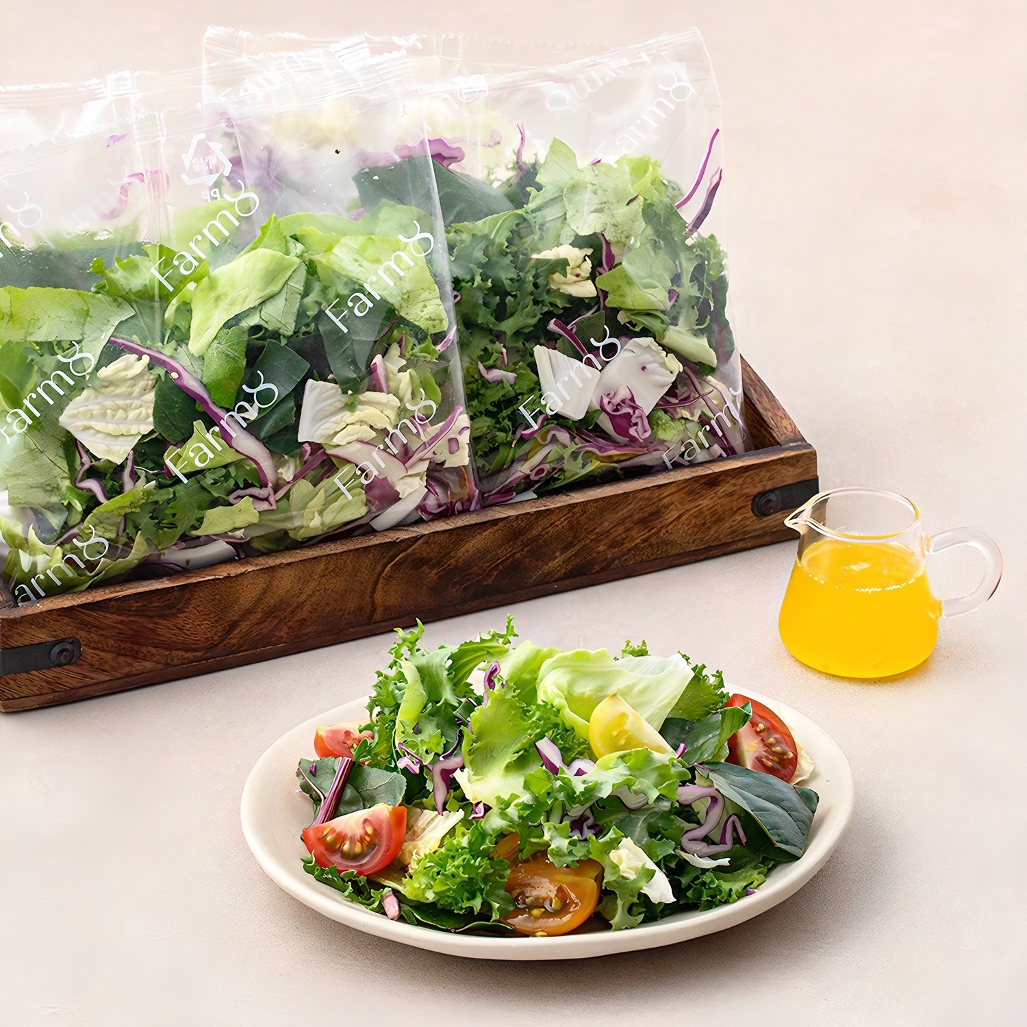 팜에이트 제로팻 라임유자 드레싱 싱싱한 1일 1샐러드 80g x 5개입, 400g, 1개 - 간편식샐러드 | 쿠팡