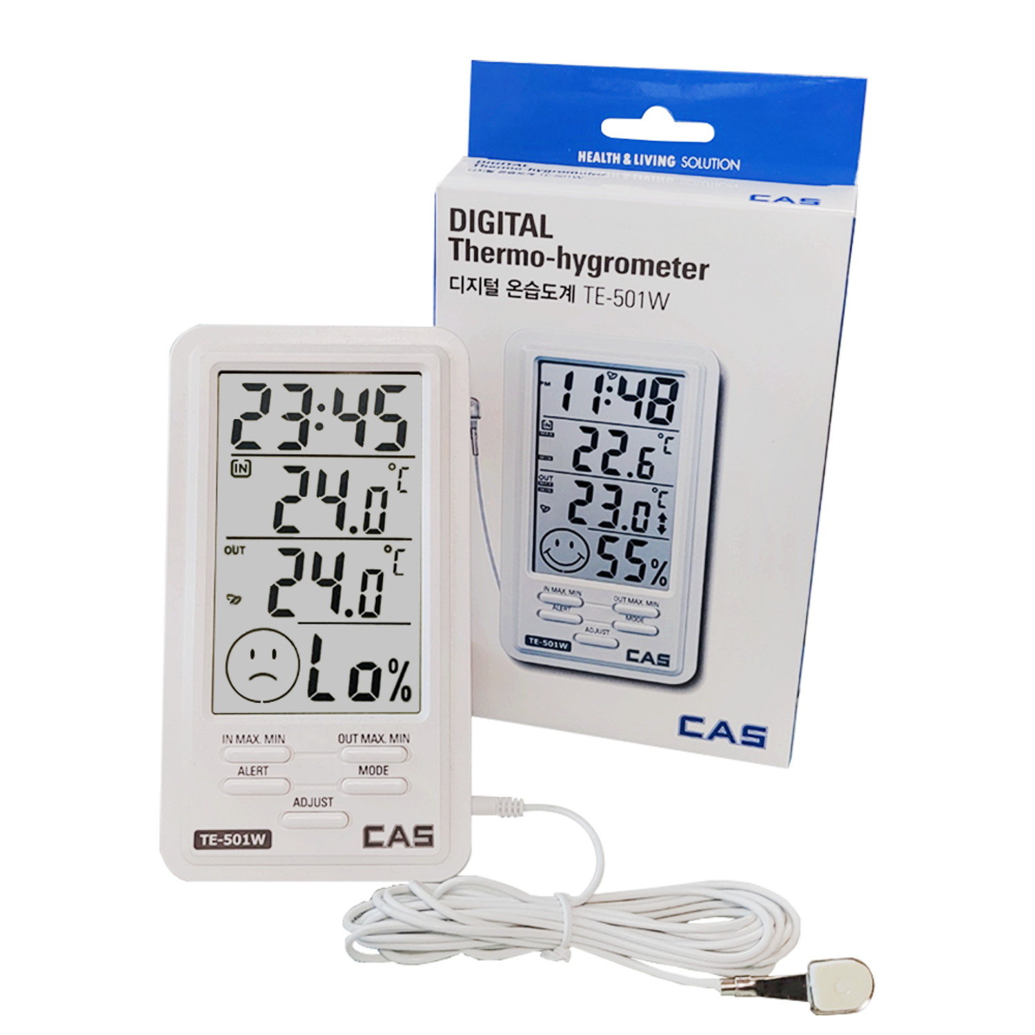 카스 디지털 온습도계 TE-501W - 온습도계 | 쿠팡