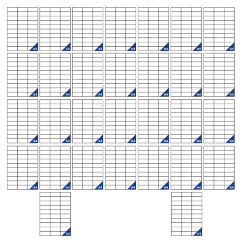 OKPP歐凱普 A4柔光三用電腦標籤貼紙 直角(7 x 2.97cm) 酷澎 - 天天低價，你的日常所需都在酷澎
