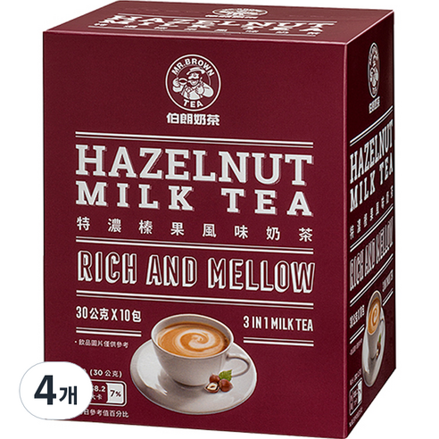 미스터브라운 헤이즐넛 밀크티 10p, 300g, 4개 - 가격 변동 추적 그래프 - 역대가