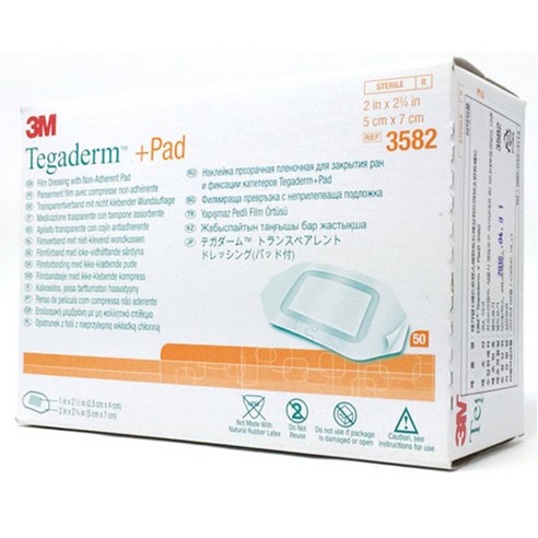 3M 테가덤+패드 의료용패드 3582, 50개입 - 가격 변동 추적 그래프 - 역대가