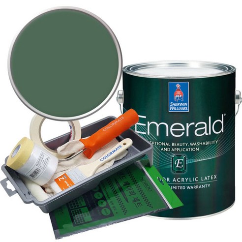 셔윈윌리암스 에메랄드 페인트 1L세트, SW6460 Kale Green - 가격 변동 추적 그래프 - 역대가