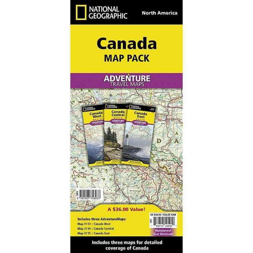 Canada Map Pack: Canada West/ Canada Central/ Canada East, Natl ...