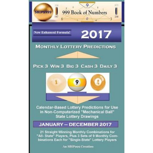 2017 Monthly Lottery Predictions for Pick 3 Win 3 Big 3 Cash 3 Daily 3 ...