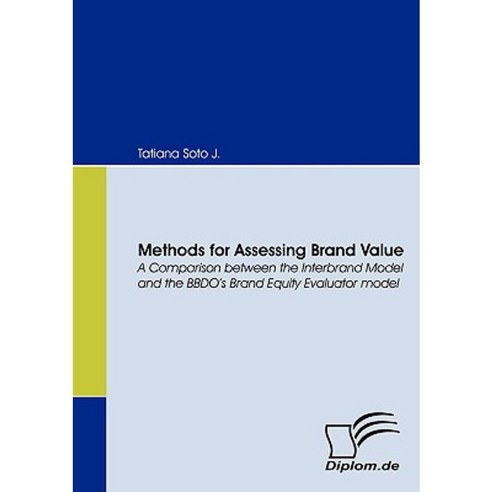 Methods for Assessing Brand Value. a Comparison Between the Interbrand ...