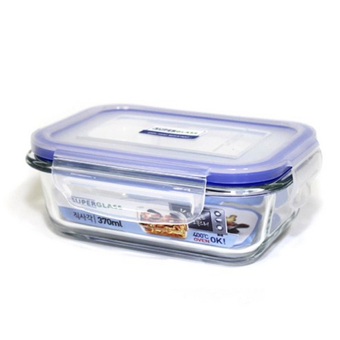 슈퍼글라스 직사각 내열유리 밀폐용기, 370ml, 1개 - 가격 변동 추적 그래프 - 역대가