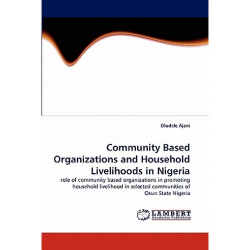 Community Based Organizations and Household Livelihoods in Nigeria ...