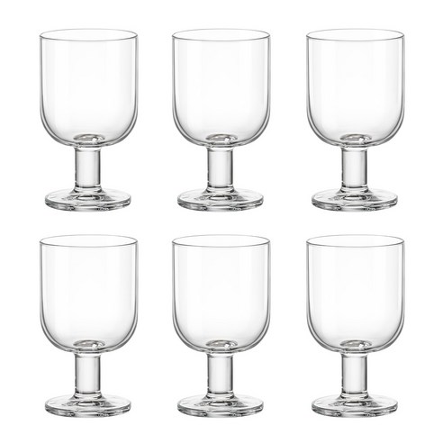 보르미올리 호스테리아 강화유리컵 대 280ml, 6개 - 물컵/주스컵 | 쿠팡
