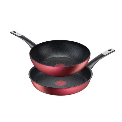 테팔 IH 퍼포먼스 티타늄 코팅 인덕션 프라이팬 2종 세트, 레드, 프라이팬 28cm + 웍 28cm - 가격 변동 추적 그래프 - 역대가