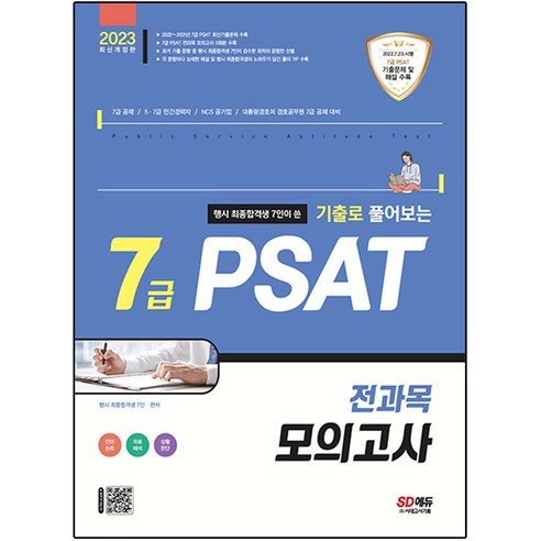 2023 행시 최종합격생 7인이 쓴 기출로 풀어보는 7급 PSAT 전과목 모의고사, 시대고시기획 - 가격 변동 추적 그래프 - 역대가