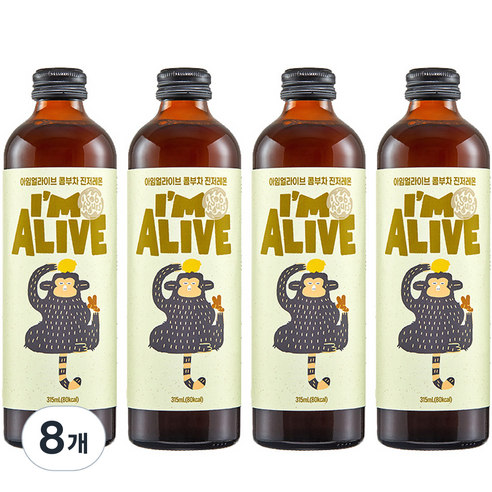 아임얼라이브 유리병 콤부차 진저레몬, 315ml, 8개 - 가격 변동 추적 그래프 - 역대가