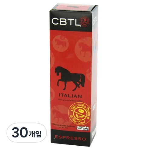 커피빈 CBTL 이탈리안 에스프레소 캡슐커피, 8g, 30개입 - 가격 변동 추적 그래프 - 역대가