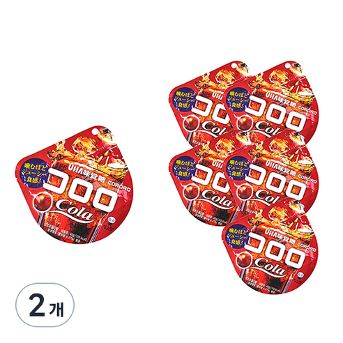 UHA 미카쿠도 코로로 콜라맛 젤리 40g x 6개입, 240g, 2개 - 가격 변동 추적 그래프 - 역대가