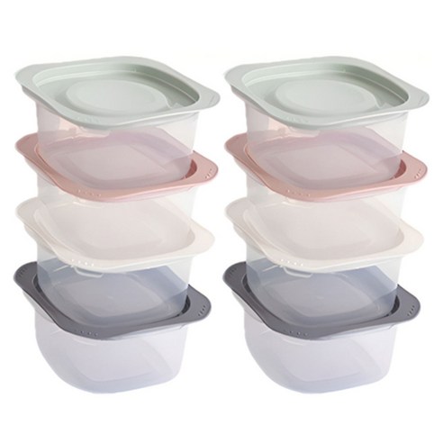 '유소피아 전자레인지 보관용기 4종 x 2p 세트, 화이트 500ml(..., 1세트' 최저가 검색, 최저가 8,610원 - 할인 알림