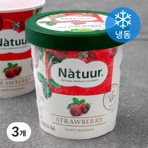 롯데웰푸드 나뚜루 스트로베리 아이스크림 (냉동), 474ml, 3개 - 가격 변동 추적 그래프 - 역대가
