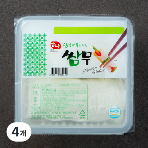 하나 업소용 쌈무, 2.8kg, 4개 - 가격 변동 추적 그래프 - 역대가