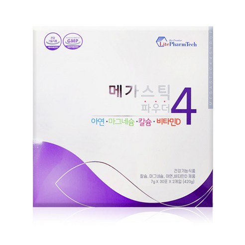 라이트팜텍 메가스틱 4 파우더 영양제 60p, 1개, 420g - 가격 변동 추적 그래프 - 역대가