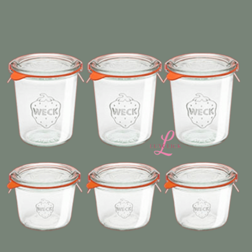 'WECK 웩 몰드 580ml+ 370ml 6개 세트 액세서리포함 (PE뚜껑불포함)' 최저가 검색, 최저가 65,190원 - 할인 알림