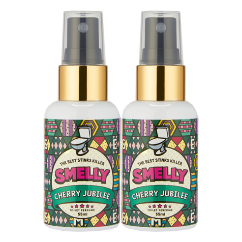 스멜리(SMELLY) 화장실용 탈취제 방향제 토일렛퍼퓸 체리쥬빌레, 55ml, 2개 - 화장실탈취제 | 쿠팡