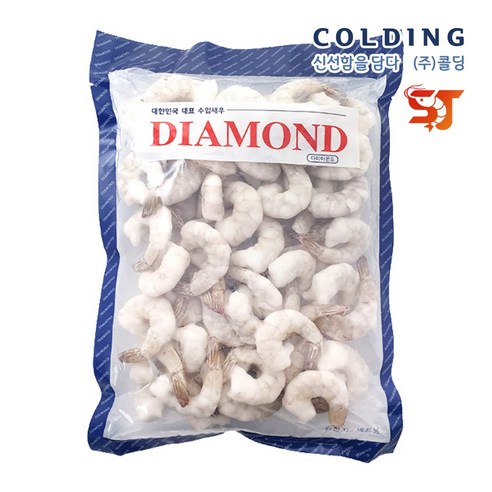 '콜딩 다이아몬드 생 칵테일새우 1kg (실중량 900g) 깐새우 탈각 손질 새우 감바스용, 900g 31/40..., 1개' 최저가 검색, 최저가 20,500원 - 할인 알림