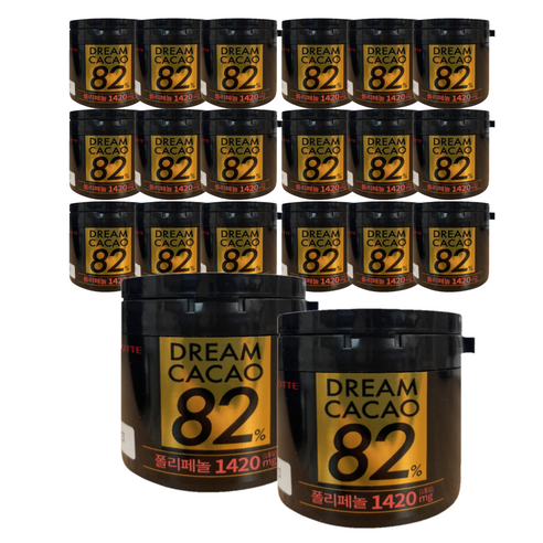 '롯데 드림카카오 82% 폴리페놀 초콜릿, 86g, 20개' 최저가 검색, 최저가 62,830원 - 할인 알림