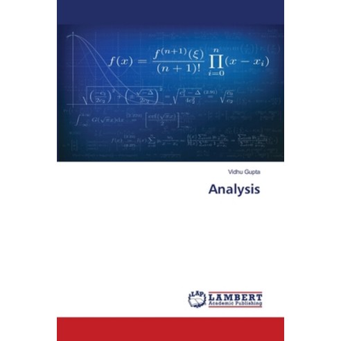 (영문도서) Analysis Paperback, LAP Lambert Academic Publis..., English, 97861373826