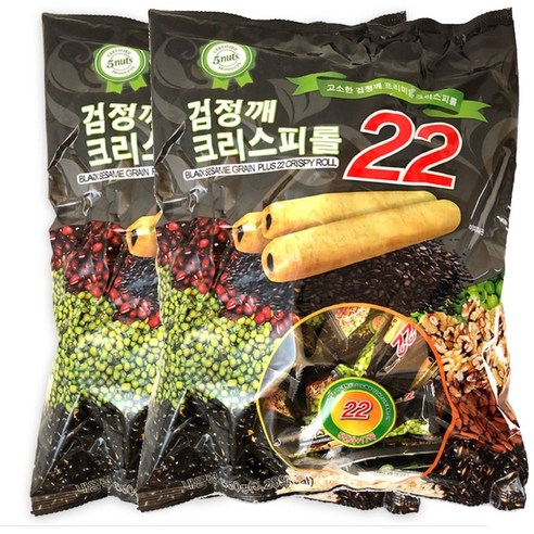 'NON - GMO 검정깨 크리스피롤22, 550g, 2개' 최저가 검색, 최저가 15,610원 - 할인 알림