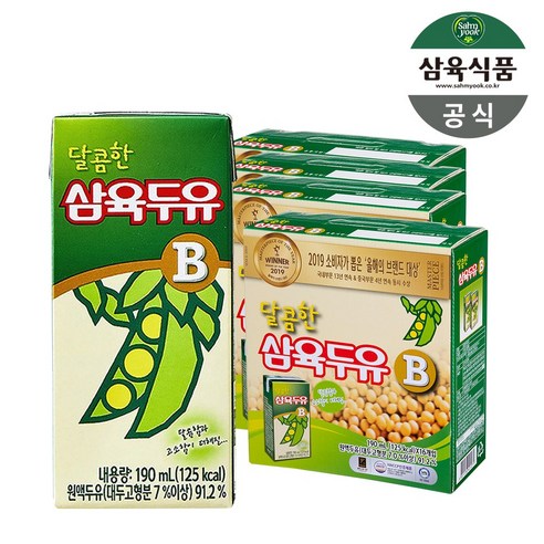 삼육두유 검은콩 칼슘, 190ml, 32팩 - 리뷰인포