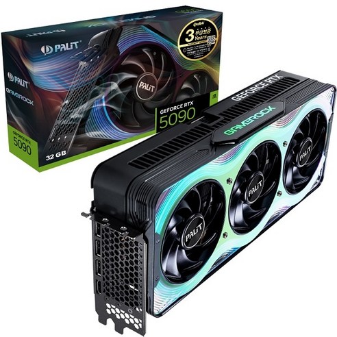 '[PALIT] 지포스 RTX 5090 GAMEROCK D7 32GB 이엠텍' 최저가 검색, 최저가 4,441,000원 - 할인 알림