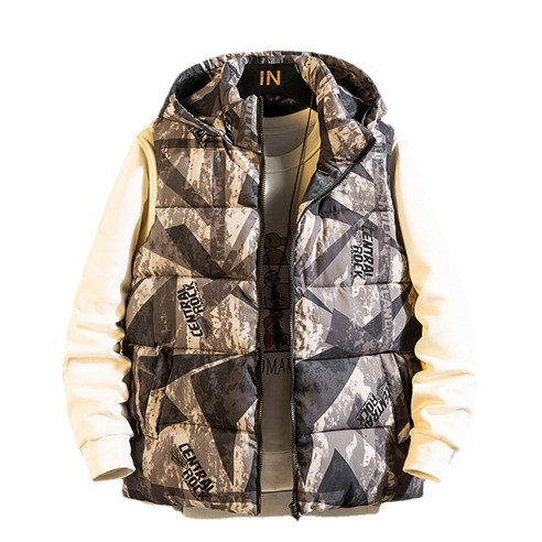 ANKRIC 조끼 캐주얼 다운 코튼 조끼 남자 가을 겨울 한국 패션 조커 커플 캔들 코트 후드 말 클립 패딩조끼 - 가격 변동 추적 그래프