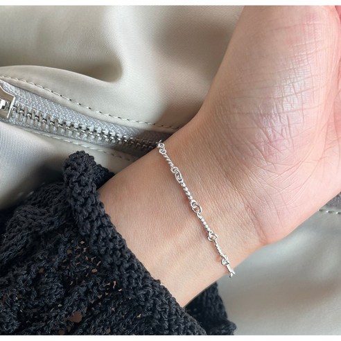 KORELAN S925 실버 비틀림 팔찌 은장식 심플한 팔찌 액세서리 - 가격 변동 추적 그래프 - 역대가