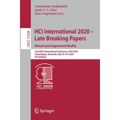 Hci International 2020 - Late Breaking Papers: Virtual and Augmented ...