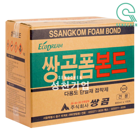 쌍곰 폼(접착용)(850ml) (1BOX=15EA), 15개 - 우레탄폼 | 쿠팡