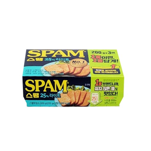 'CJ제일제당 스팸 마일드 라이트 200gx3입, 1,본상품선택, 200g, 3개' 최저가 검색, 최저가 13,400원 - 할인 알림