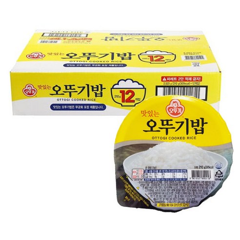 오뚜기 맛있는 오뚜기밥, 210g, 12개 - 가격 변동 추적 그래프 - 역대가