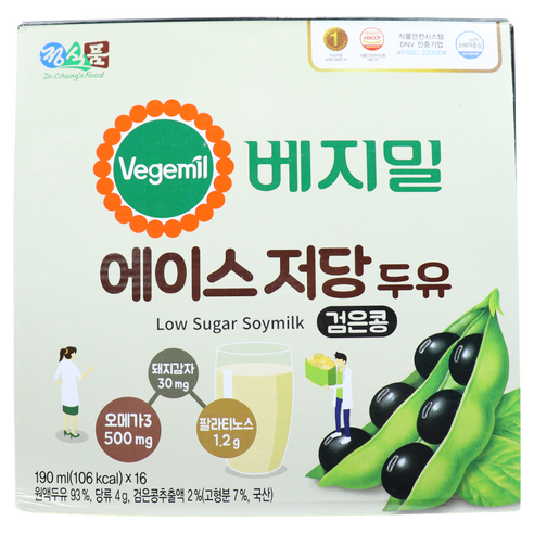 '정식품 베지밀 에이스 두유 190ml x 32팩 (A2), 190ml, 32개' 최저가 검색, 최저가 25,200원 - 할인 알림