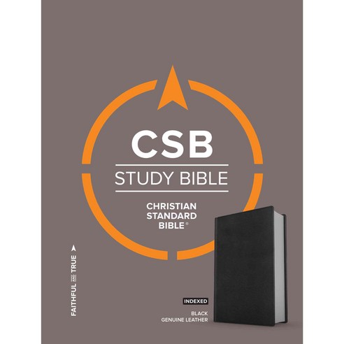 Holy Bible: Csb Study Bible Brown Genuine Leather Indexed, Holman Bible ...