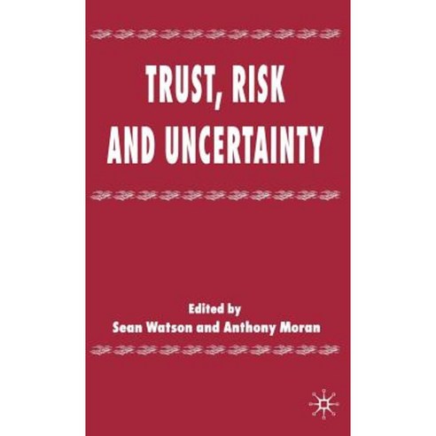 Trust Risk and Uncertainty Hardcover, Palgrave MacMillan - 가격 변동 추적 그래프 ...