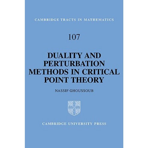 Duality and Perturbation Methods in Critical Point Theory, Cambridge University Press - 가격 변동 추적 ...