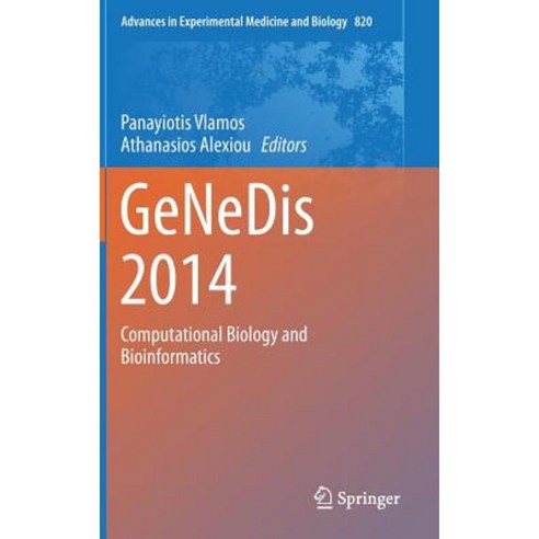 Genedis 2014: Computational Biology and Bioinformatics Hardcover, Springer - 가격 변동 추적 그래프 - 역대가