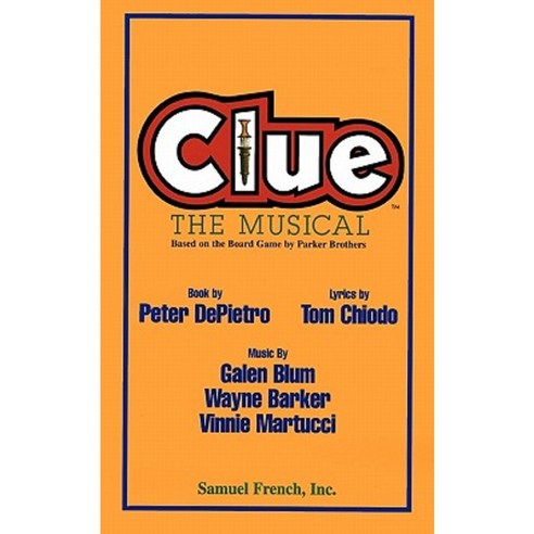Clue: The Musical Paperback, Samuel French, Inc. - 가격 변동 추적 그래프 - 역대가
