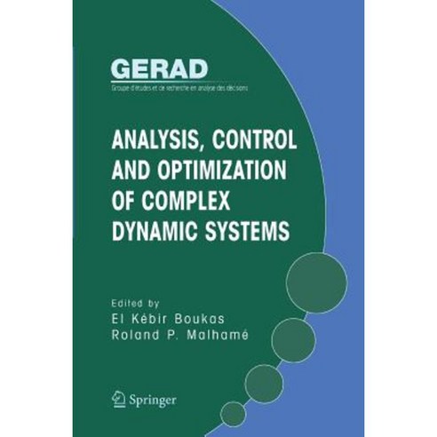 Analysis Control and Optimization of Complex Dynamic Systems Paperback, Springe