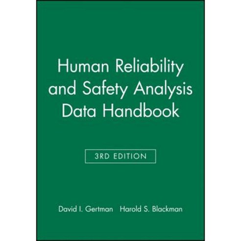 Human Reliability and Safety Analysis Data Handbook Hardcover, Wiley-Interscien