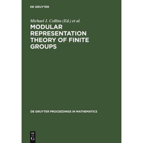Modular Representation Theory of Finite Groups Hardcover, de Gruyter ...