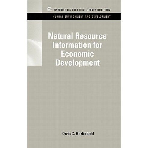 Natural Resource Information for Economic Development Hardcover, Taylor ...