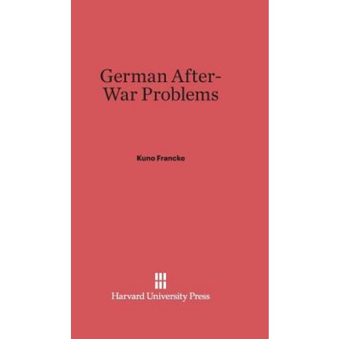 German After-War Problems Hardcover, Harvard University Press - 가격 변동 ...