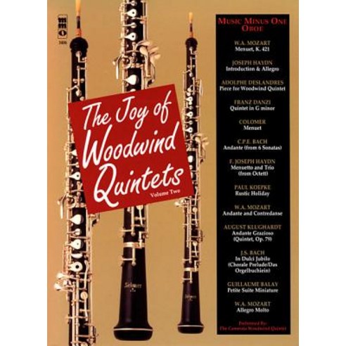 The Joy of Woodwind Quintets - Volume Two: Music Minus One Oboe ...