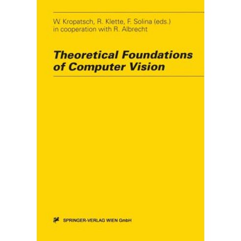 Theoretical Foundations of Computer Vision Paperback, Springer - 가격 변동 ...