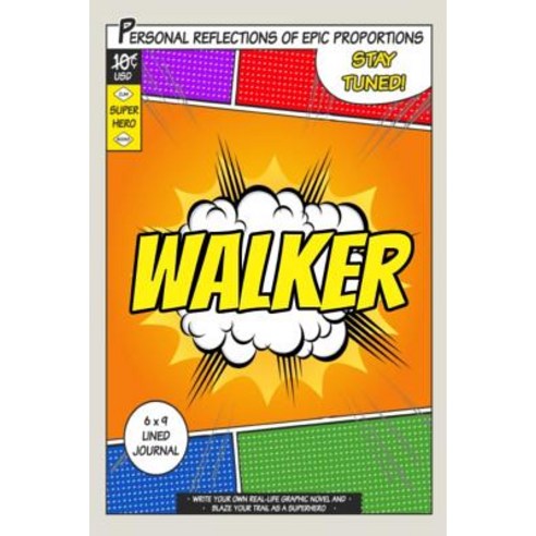 Superhero Walker: A 6 X 9 Lined Journal Notebook Paperback, Createspace ...
